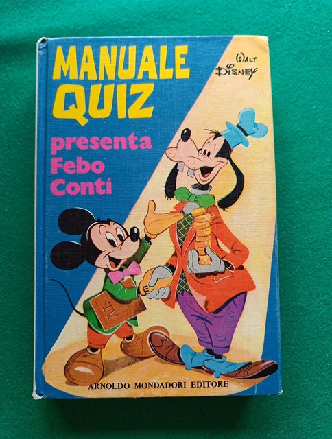 MANUALE QUIZ PRESENTA Febo Conti Walt Disney 1° Edizione 1971 EUR 7,00 ...