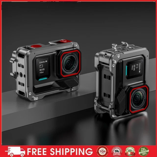 FOR INSTA360 ACE Pro/2 Ergonomic Action Camera Cage with Lens Cap ...