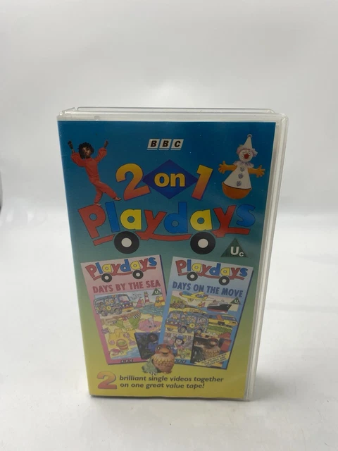 PLAYDAYS 2 0N 1 BY THE SEA - DAYS ON THE MOVE VHS Video PAL £34.95 ...