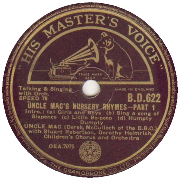 DEREK MCCULLOCH AVEC Stuart Robertson, Dorothy Helmrich, chœur d ...