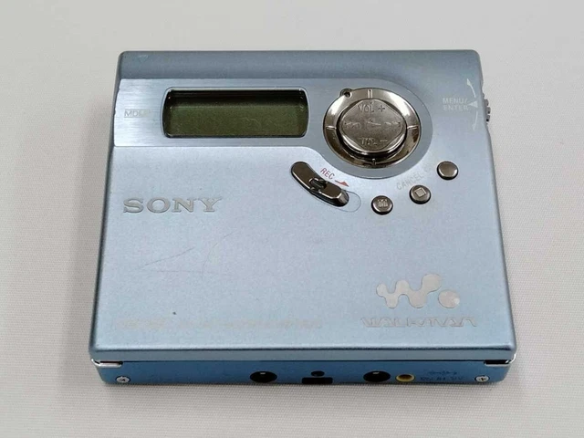 SONY MD WALKMAN MZ-N920 Blue Minidisc Player MDLP Working Condition ...