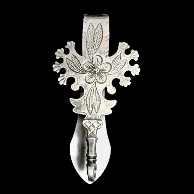 ANCIEN CLAVET CHATELAINE argent massif minerve 19ème EUR 39,00 ...