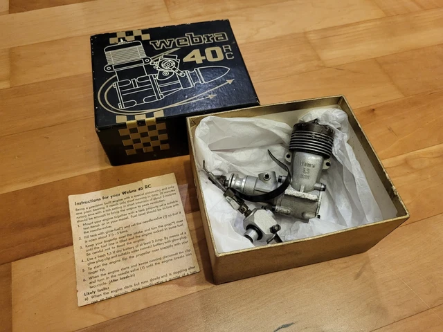 WEBRA 40RC BLACKHEAD 40 6,5ccm OS MAX GRAUPNER Motor Verbrenner Nitro ...