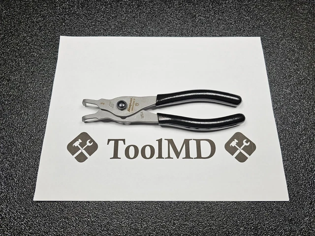 SNAP-ON TOOLS NEW BLACK Quick-Release 90° Tip .070 Snap Ring Pliers ...