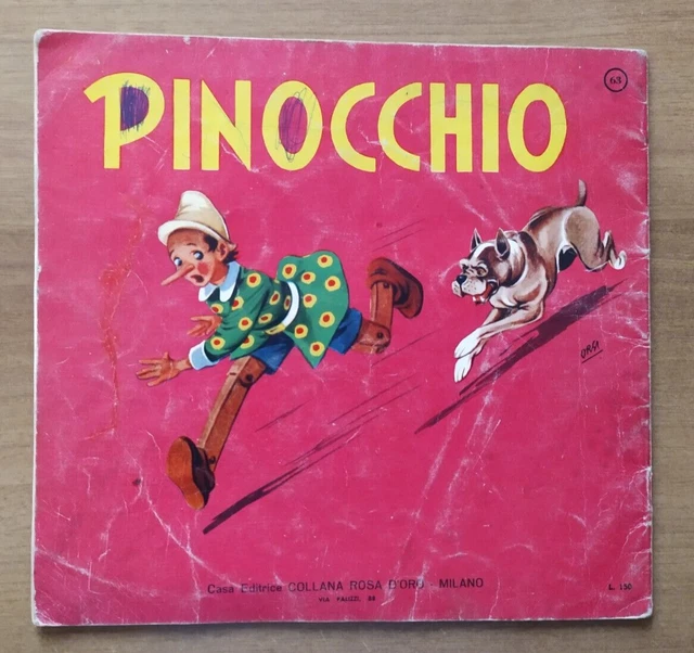 LIBRI PER BAMBINI "Pinocchio" Ed. Collana Rosa D'oro - Anni 60 ? EUR 12 ...