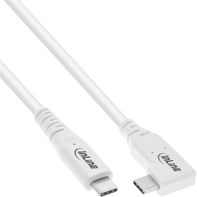 INLINE USB4 KABEL, USB-C, einseitig gewinkelt, PD 240W, 8K60Hz, TPE ...