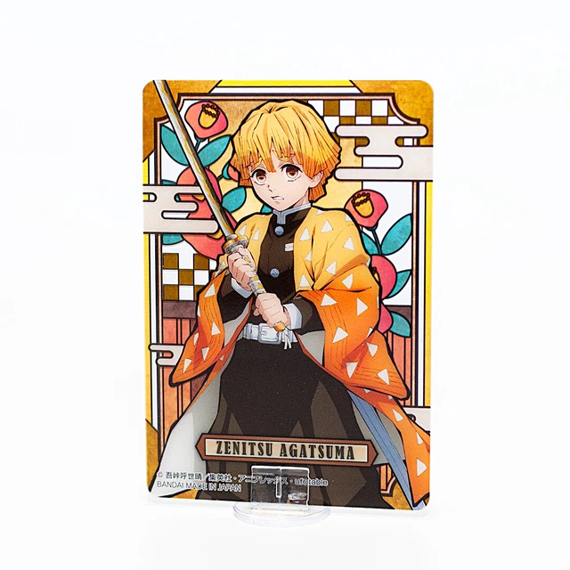 DEMON SLAYER STAINED Glass Cards Zenitsu Agatsuma EUR 12,17 - PicClick FR