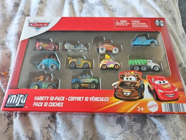 DISNEY PIXAR CARS Mini Racers Variety 10-Pack Mattel Toys Ages 3+ NEW ...