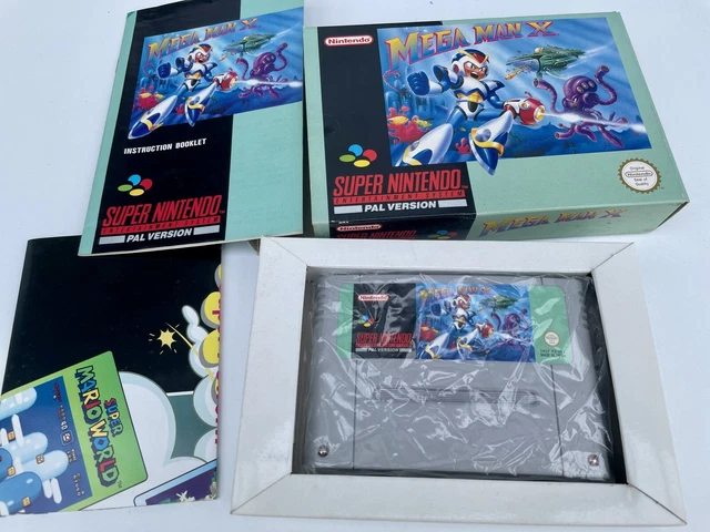 OFFICIAL SUPER NINTENDO PAL SNES Mega Man X Complete With Manual ...