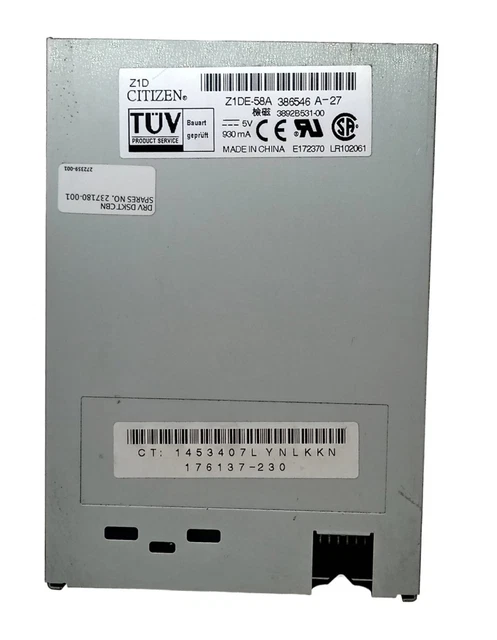 CITIZEN 3.5'' IDE 1.44Mb High Density Floppy Disk Drive [Z1De-58A] £20. ...