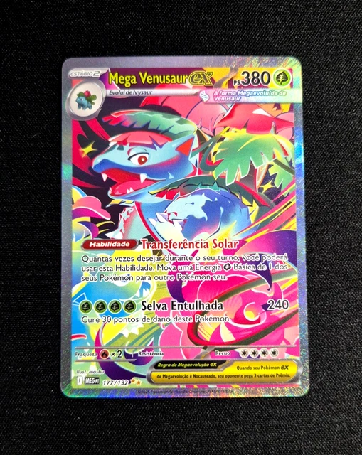 POKEMON TCG MEGA Evolution Mega Venusaur EX SIR 177/132 - Portuguese £ ...