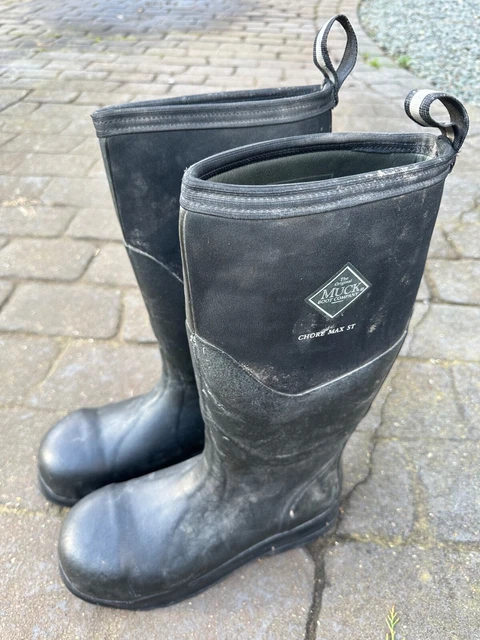 MUCK BOOT CHORE MAX ST Steel Toe Safety Boots Wellingtons Size 8 (£140 ...