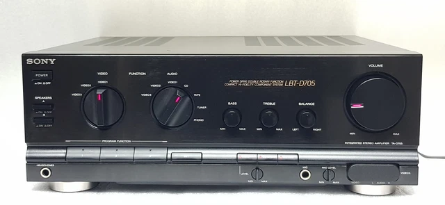 SONY TA-D705 AMPLIFICATORE integrato Audio Video Hi-Fi LBT 70+70W RMS ...