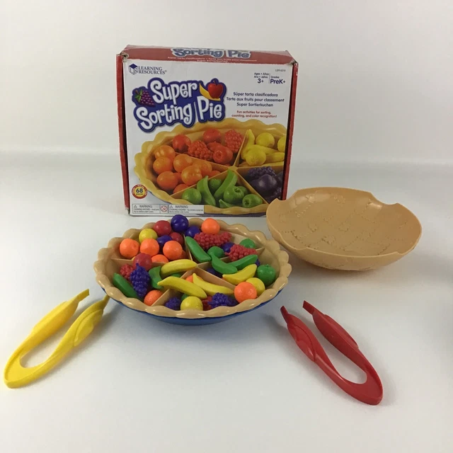LEARNING RESOURCES SUPER Sorting Pie Counting Numbers Math Motor Skills ...