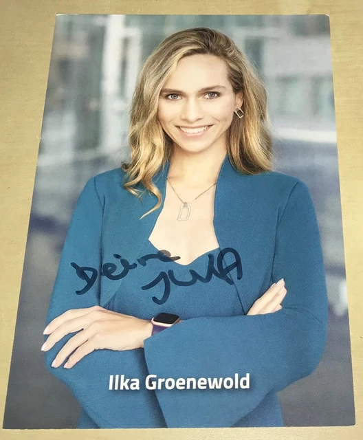 ILKA GROENEWOLD ORIGINAL signierte Autogrammkarte Autogramm Karte TV AK ...