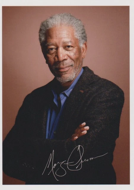 PHOTO ORIGINALE SIGNATURE preprint de l'acteur MORGAN FREEMAN 13X18 EUR ...