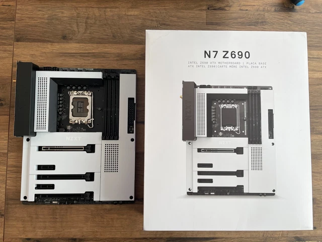 NZXT N7 Z690 White Motherboard DDR4 LGA1700 Z690 Chipset with Wi-Fi and ...