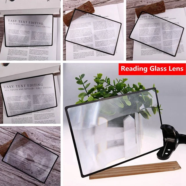 MAGNIFIER SHEET X3 Magnifying Book Page Magnification Reading Glass ...
