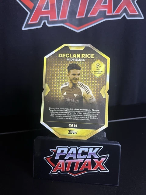 TOPPS MATCH ATTAX 25/26 2025 Declan Rice Chrome Award Arsenal £2.49 - PicClick UK