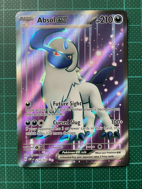 POKEMON TCG - Absol ex 214/197 - Full Art Ultra Rare - Obsidian Flames ...