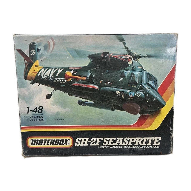 MATCHBOX SH-2F SEASPRITE 1/48 Scale PK-653 Vintage Boxed Plastic Model ...