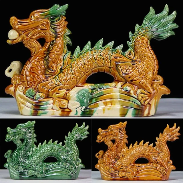 GOOD LUCK FENG Shui Dragon Figurine Chinese Dragon Sculpture Home ...