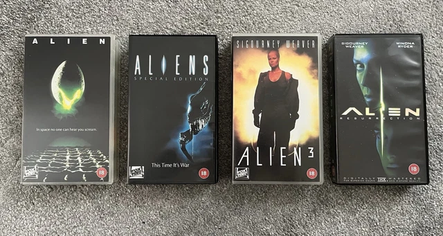 ALIEN 1-4 VHS Original Anthology (Alien, Aliens, Alien3, Alien ...