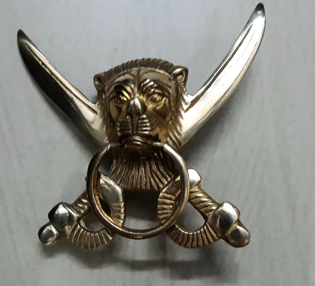 ROYAL ENFIELD BRASS Army Decal Two Swords £35.42 - PicClick UK