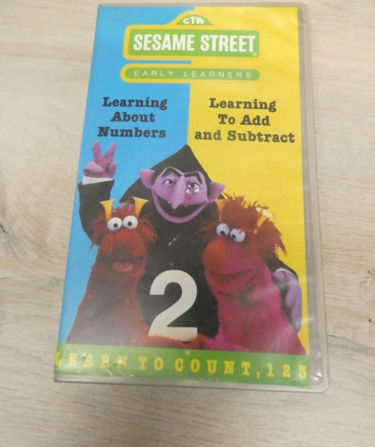 SESAME STREET - Learn to Count, 123 (1991, UK VHS) £14.95 - PicClick UK