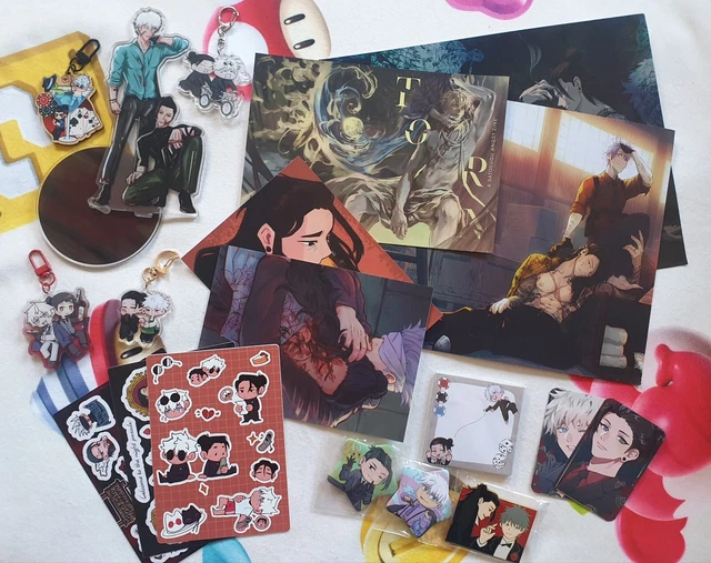 SATORU GOJO SUGURU Geto Jujutsu Kaisen Fan Merch Sammlung Set Print ...