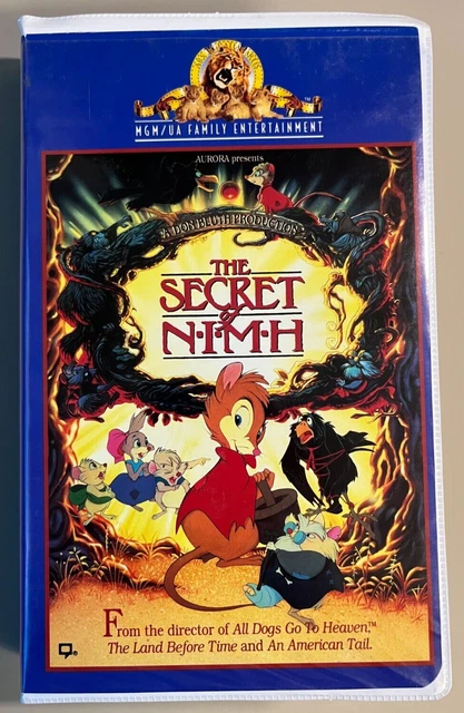 THE SECRET OF Nimh MGM/UA Family Entertainment VHS Clamshell Cassette ...