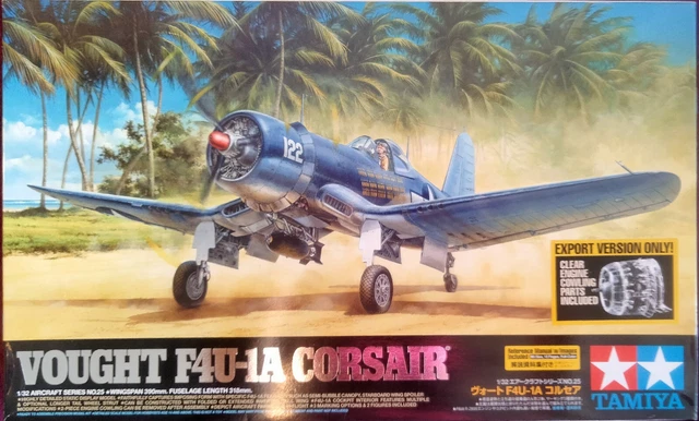 TAMIYA 1:32 VOUGHT F4U-1A CORSAIR US Navy Fighter Model Kit #60325 *SEALED BAGS* EUR 119,56 ...