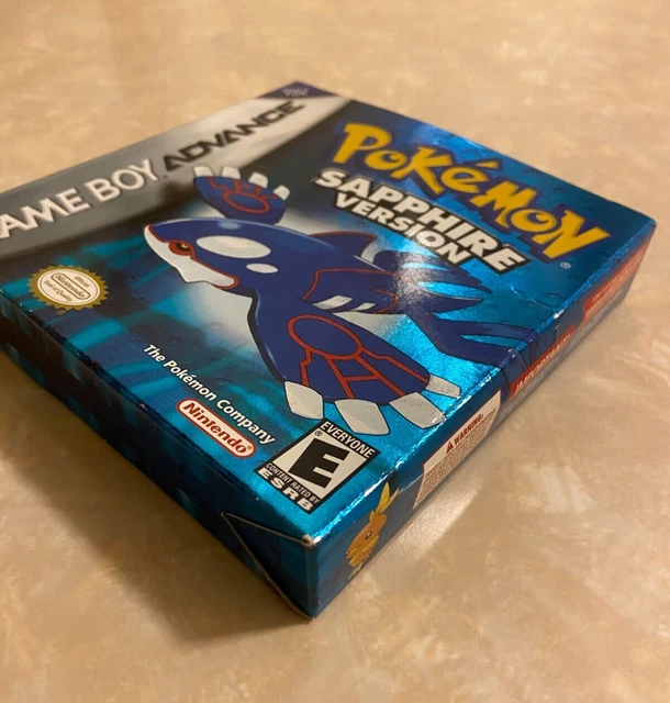 COMPLETE POKEMON SAPPHIRE Version Nintendo Game Boy Advance GBA Box ...