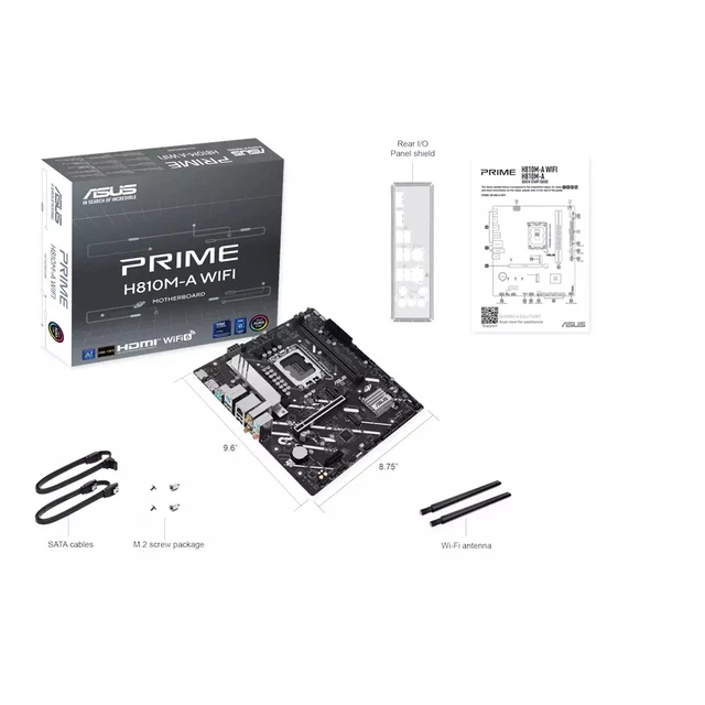 ASUS PRIME H810M-A WIFI Intel H810 LGA 1851 (Socket V1) micro ATX £123. ...