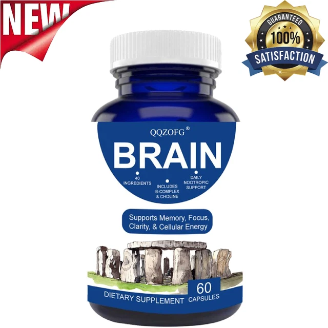 ADVANCED BRAIN HEALTH Capsules - 40 Nootropic Ingredients - Daily ...