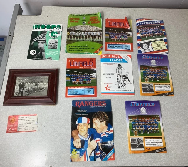FOOTBALL PROGRAMMES & Memorabilia - Celtic Manchester United Rangers ...