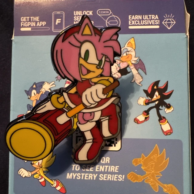 SONIC THE HEDGEHOG Amy Rose Figpin blind box pin UNCLAIMED £11.93 ...