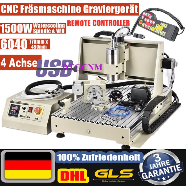 USB 4ACHSE CNC 6040 Router Graviermaschine Fräse Portalfräse ...