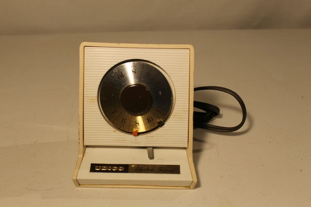 VINTAGE TIMER MECHANICAL Electric 24 Hour 1960s Udico Appliance Lamp ...