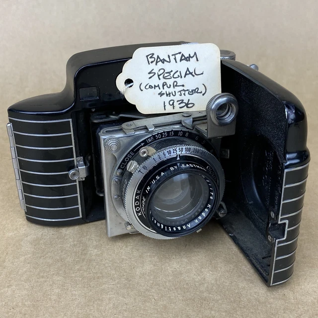 KODAK BANTAM SPECIAL W/ Ektar 45mm F2 Compur Shutter 1936 Art Deco ...