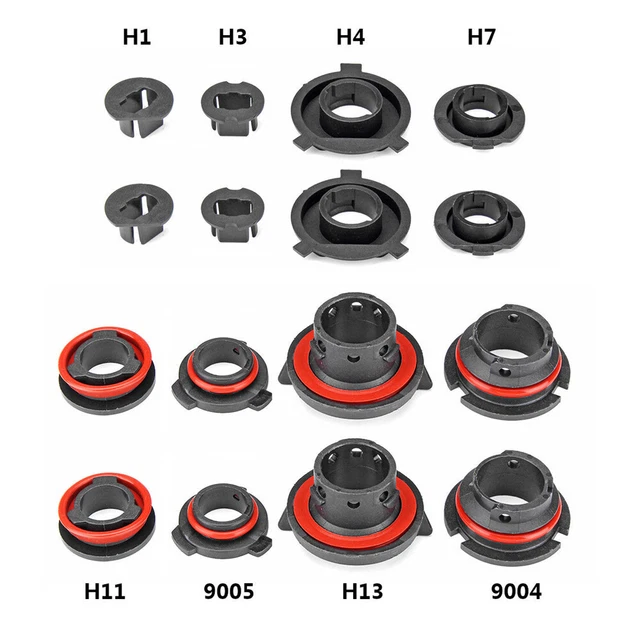 2X 9004/9005/H13/H11/H7/H4/H3/H1 HEADLIGHT LED Bulb Base Adapter Socket ...