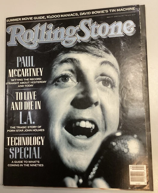 VINTAGE ROLLING STONE Magazine June 1989 Paul McCartney Holmes 10,000 ...