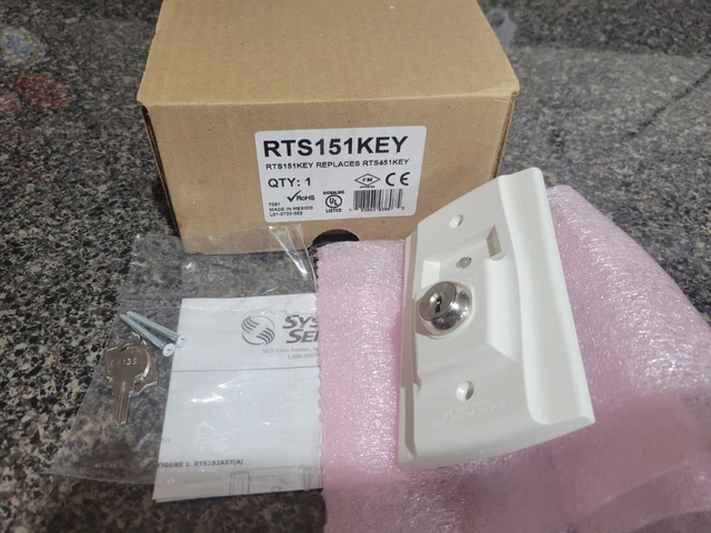 SYSTEM SENSOR RTS151KEY Remote Test and Reset Station - White (with Key ...