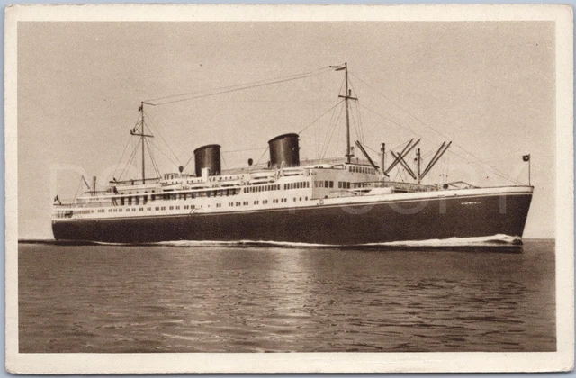 VINTAGE POSTCARD MV Victoria Italian Ocean Liner– Sunk 1942 WWII £19.85 ...