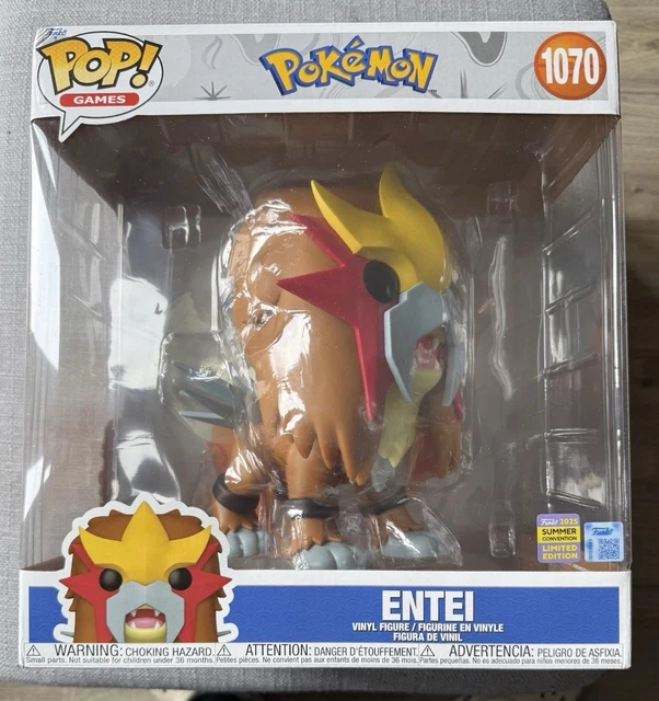 FUNKO POP! OFFICIAL Jumbo Pokemon Entei 2025 SDCC Exclusive - BRAND NEW ...