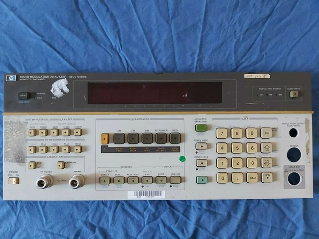 PANNEAU AVANT ANALYSEUR de modulation HP Agilent 8901B ! EUR 168,46 ...