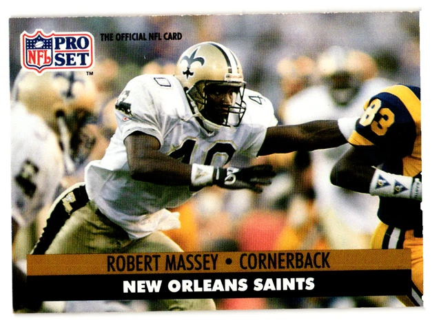 1991 NFL PRO Set Robert Massey Nouvelle-Orléans Saints Football Card ...