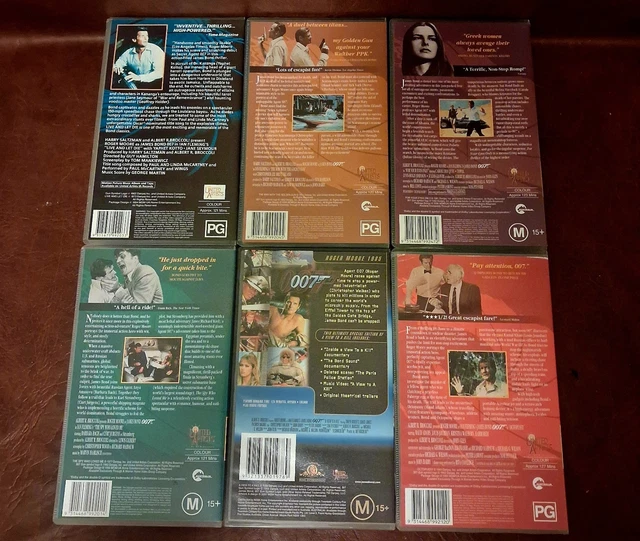 JAMES BOND ROGER Moore Bundle Vhs Tested Mould Free $29.99 - PicClick AU