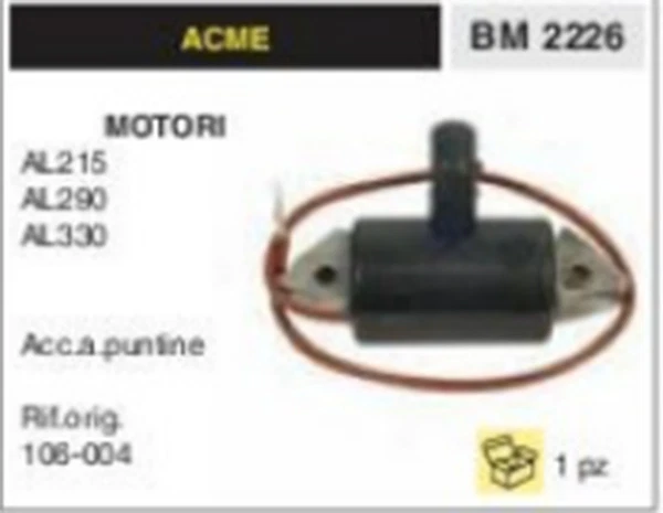 BOBINA ELETTRONICA MOTOCOLTIVATORE CON MOTORE ACME AL 215 290 330 acc ...
