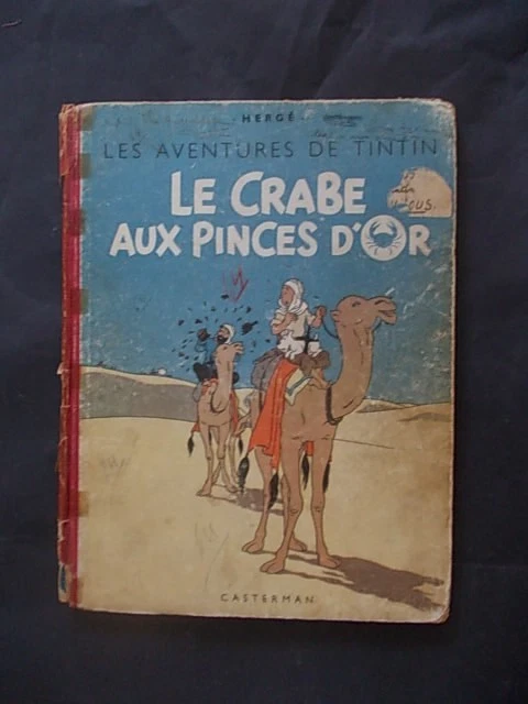 TINTIN HERGÉ CRABE aux Pinces d'Or Edition Originale Hors Texte 1944 A ...